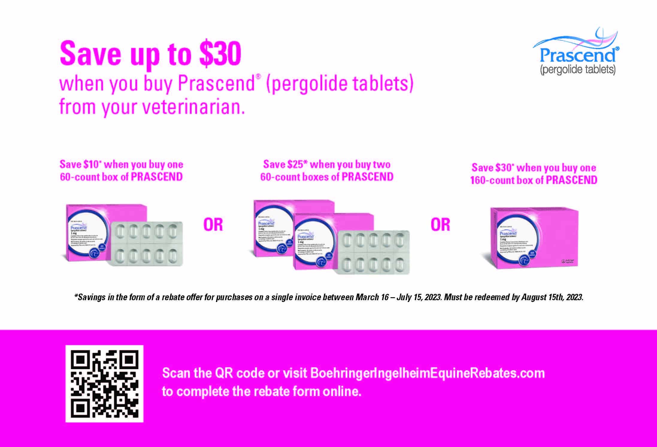 Prascend - Save up to $35 from March 1 – July 31, 2026 - Mission Equine ...